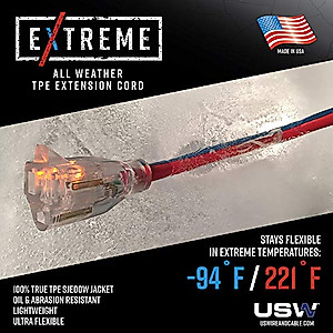 US Wire and Cable 99100 Extension Cord, One Size, Blue/Red