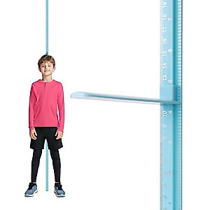 SNOPARD Growth Chart, Baby Height Chart,Spliced Height Ruler, Kids Height Measurement for Wall Sticker, Sliding Measuring Ruler for Nursery School Clinic with High Precision,79 inch (Blue)