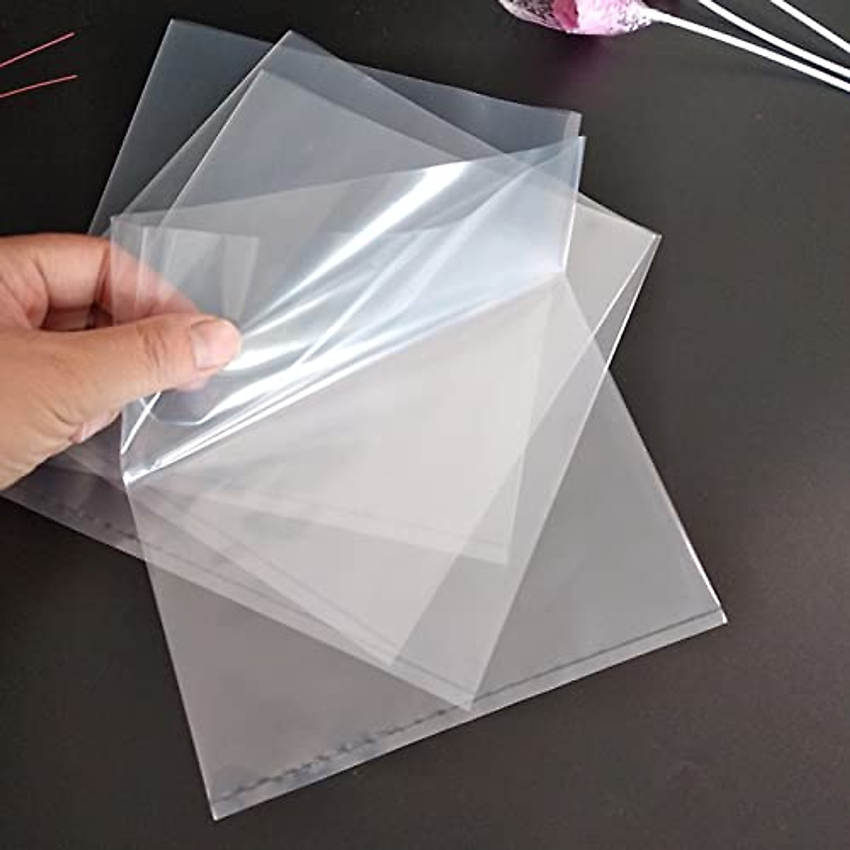Paint Sprayer Bags 50 Pcs Disposable Clear Spray Gun Bags Sprayer Cup Canister Liners for HVLP Wagner Paint Sprayer Parts Accessories Compatible with Most Spray Guns (7.9 x 11.8 Inch)