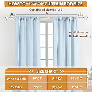 TONIAL Curtain Rods 32 to 58 Inch(2.6-4.8ft), Telescoping Splicing 3/4 Single Rods for Windows Decorative Drapery Rod with Acrylic Diamond Finial, Champagne Gold