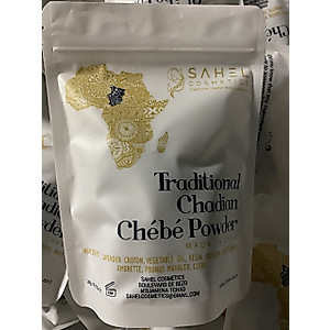 Uhuru Naturals Sahel Cosmetics Chebe Powder - Contains All-Natural Ingredients Promotes Strong and Healthy Hair Growth Helps Prevent Breakage Especially Formulated for Dry Hair Available in 4 Sizes
