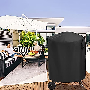 Hengme Outdoor Fireplace Cover for Fire Sense 01471 Fire Pit,Durable Waterproof and Uv-Resistant Patio Outdoor Fireplace with Drawstring Cord All Season Protection