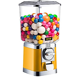 VEVOR, 17 Inch Huge Load Capacity Candy, Mini Vending, Gumball Dispenser Machine for Kids, Perfect for Birthdays, Christmas and Kiddie Parties, Yellow