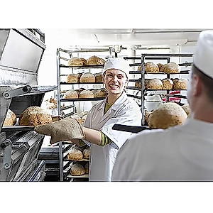 Wonetfls Commercial Baking Pan Racks Stainless Steel 15 Tier Bakery Shelf with Universal Wheels Heavy Duty Speed Rack Hotel Kitchen Movable Bun Racks