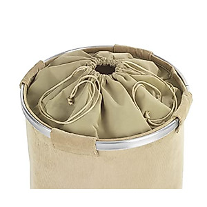 WENKO 62086100 Cordoba Basket, Sorter with Lid, Bin, Beige Laundry Hamper