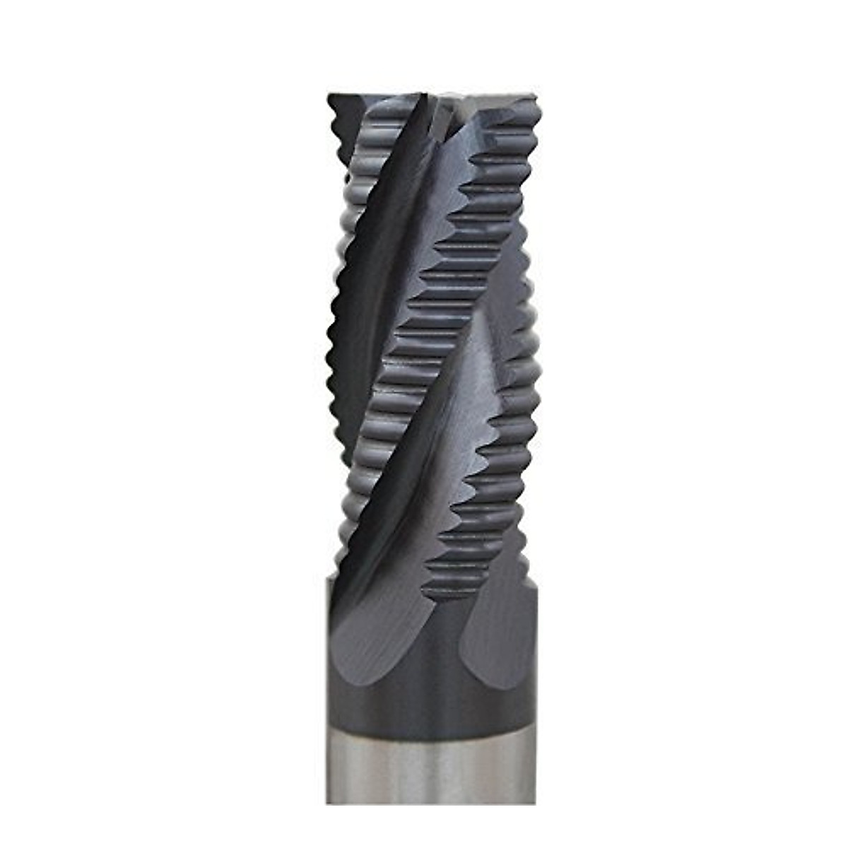 Accusize Industrial Tools Standard Tooth M42 8% Cobalt Tialn Roughing End Mill, 3/4'' by 3/4'' by 1-5/8'' Flt Length, 1102-0034