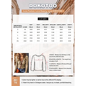 Dokotoo Tops for Women 2024 Outfits Clothes Fall Sweaters Long Sleeve V Neck Blouses for Women Dressy Casual Fashion Business Women's Tops T Shirts Fitted Shirts Tight Basic Green