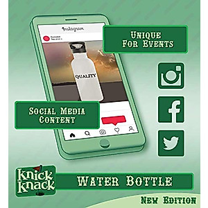 Knick Knack Gifts #appall - 20oz Stainless Steel Water Bottle, Silver
