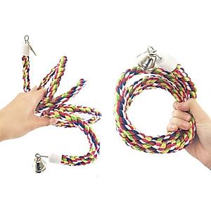 Petsvv Rope Bungee Bird Toy, Small