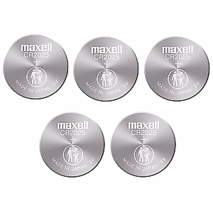 Maxell CR2025 3 Volt Lithium Coin Cell Batteries (5 Pack)