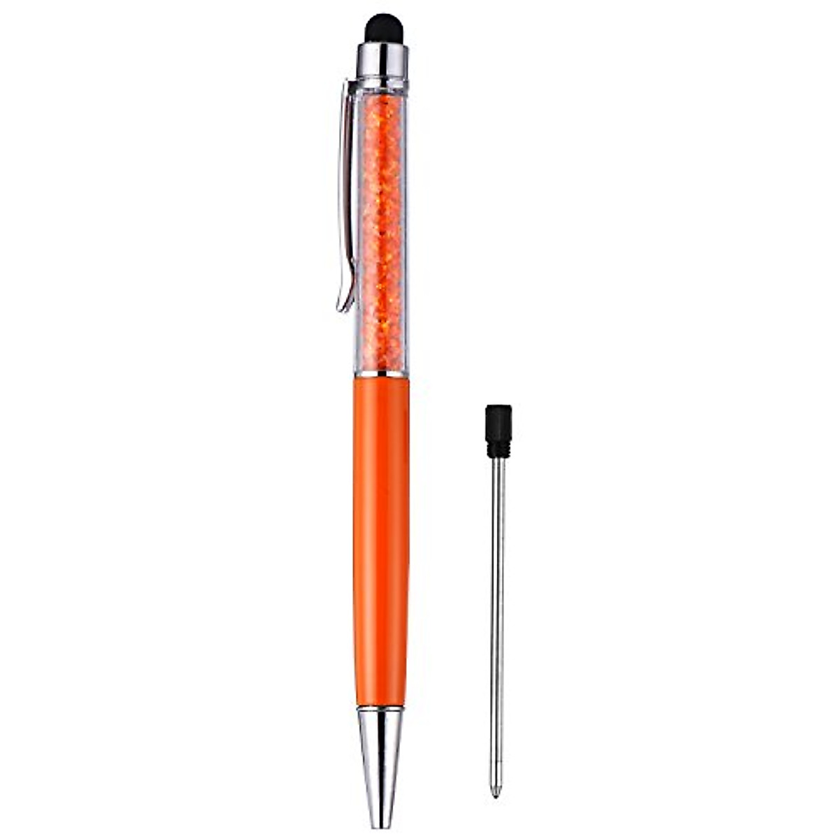 24 Pieces Ballpoint Pen Refills for Diamond Crystal Stylus Pens, 2.75 Inches (Black Ink)