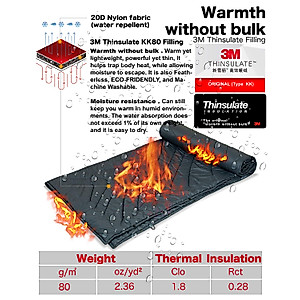 iClimb 1 Anti-Sinking Large Feet Chair and 1 3M Thinsulate Insulation Warm Blanket Bundle, Ultralight Compact for Solo Adult Outdoor Backpacking Hiking Camping Beach Concert