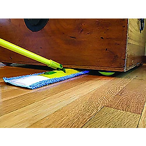 Allsop Home and Garden Lifter Pads, Protect Floors, Decks and Patios with 3,000 lbs rating, discreet non-skid pad lifters / risers / feet / toes, (Lime, Set of four, 1-Count)