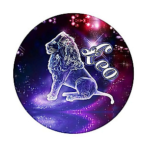 Leo Awesome Zodiac Gift PopSockets PopGrip: Swappable Grip for Phones & Tablets