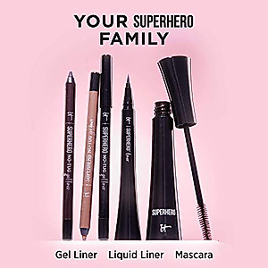 IT Cosmetics Superhero No-Tug Gel Eyeliner, Fantastic Espresso - Rich Dark Brown - Waterproof, Blendable Formula - Sharpenable Pencil - 0.042 oz