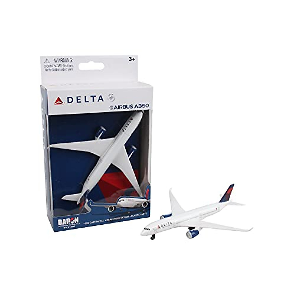 Daron Worldwide Trading Delta A350 Single Plane Airline Single Plane, White