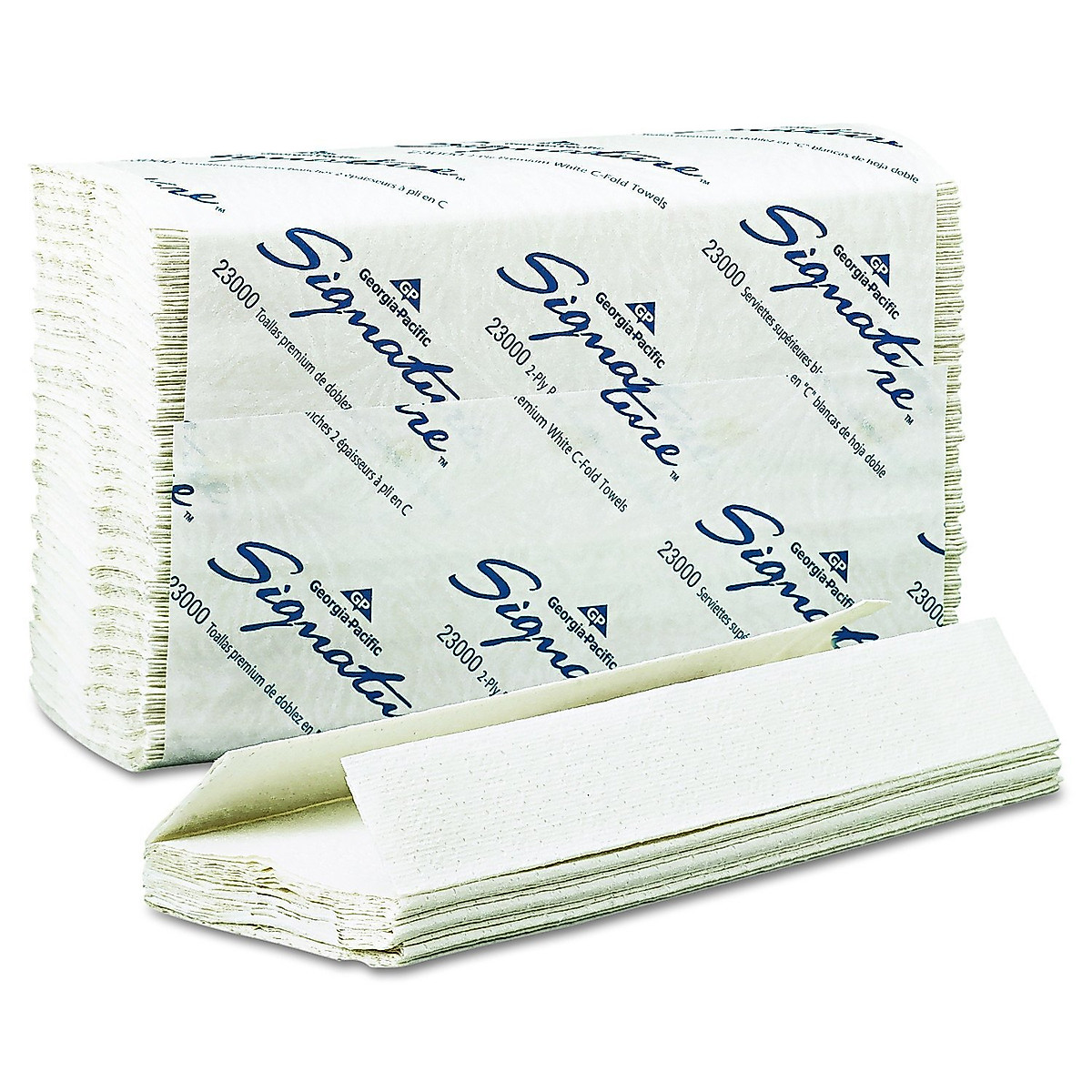 Georgia Pacific Pacific Blue Select (previously branded Signature) Paper Towel, C-Fold, 120 Count Pack, GP PRO 23000 - Case of 12