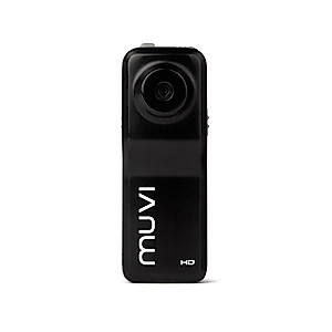 Veho Muvi HDZ Pro Micro Camcorder | HD | Handsfree | Body Worn | Action Camera | 1080@30fps | Date/time stamp | MiniDV | Black (VCC-003-HDZPRO)