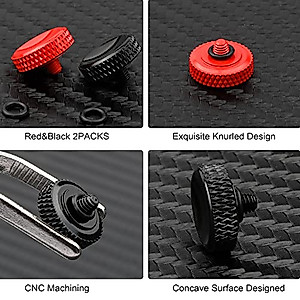 Yullmu Camera Shutter Button (2 Pack/Red&Black) 12mm Pure Copper Soft Shutter Release Button for Fuji Fujifilm XT30 X100V X100F X100T X100S X100 X-T4 X-T3 XT2 XT1 X30 X20 X10 X-T20