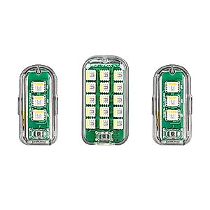 SYMIK Drone Strobe Lights (3 Pack/GS600 x1 + GS350 x2), Meets FAA Anti-Collision Req for Night Flying, White/Red/Green Color in 1 Light, for DJI Mini 3 Pro, Mini 2, Mini SE/Mavic Mini/Mavic 3 Classic