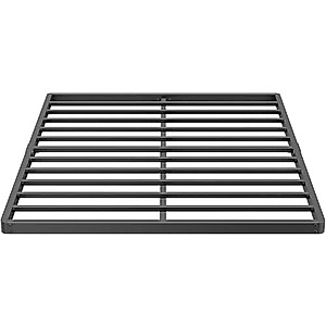 Aardhen California King 2 Inch Box Spring & Bed Slat Replacement/Metal Frame with Steel Slats/Quick Lock Bunkie Board/Easy Assembly