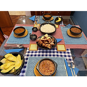 Black Clay Dinner Bowl 6.5 Inches 18 Onz for Salad/Soup/Fruit/Pasta Toxin and Contaminant Free for Home or Restaurant Vegan Pottery