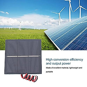 0.65W 1.5V Solar Panel, Portable Solar Panel Windproof Solar Charger Epoxy Charger Kit Compact Solar Cell Module for DIY Outdoor Camping RV Trip