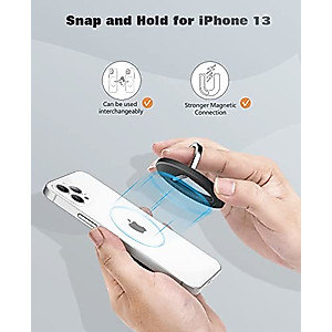 Magnetic Phone Ring Holder,Adjustable Finger Ring Stand Magnet Phone Grip, Only Work for iPhone 14 Plus 13 12, Pro, Pro Max, Mini, Mag Safe Accessories