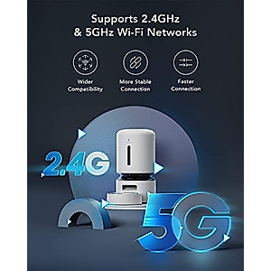 PETLIBRO Automatic Cat Food Dispenser with Camera, 1080P HD Video with Night Vision, 5G WiFi Automatic Cat Feeder with APP 2 Way Audio, Motion & Sound Alerts Pet Feeder for Cat & Dog Single Tray