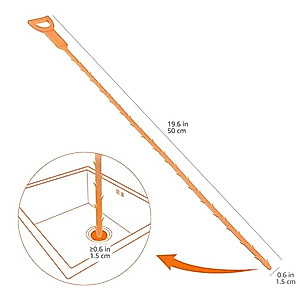 Amazon Basics Drain Clog Remover Tool, 6 Pack