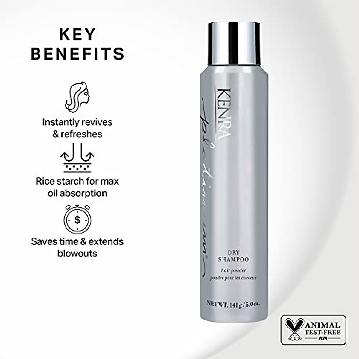 Kenra Platinum Dry Shampoo | Oil Absorbing Spray | Instantly Revives & Refreshes Hair | Saves Time & Extends Blowouts | All Hair Types | 5 oz