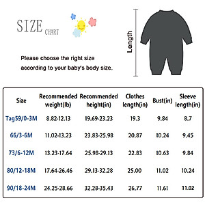 Egaivtya Newborn Baby Boys Girl Romper Infant Long Sleeve One-Piece Outfits Toddler Button Jumpsuits, 2 Pack(Blue Set,6-12M)
