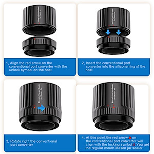 Electric Mason Jar Vacuum Sealer Kit, Cordless Handheld Vacuum Sealer for Wide Mouth & Regular Mouth Mason Jars, with Led Screen, Portable Food Storage and Canning