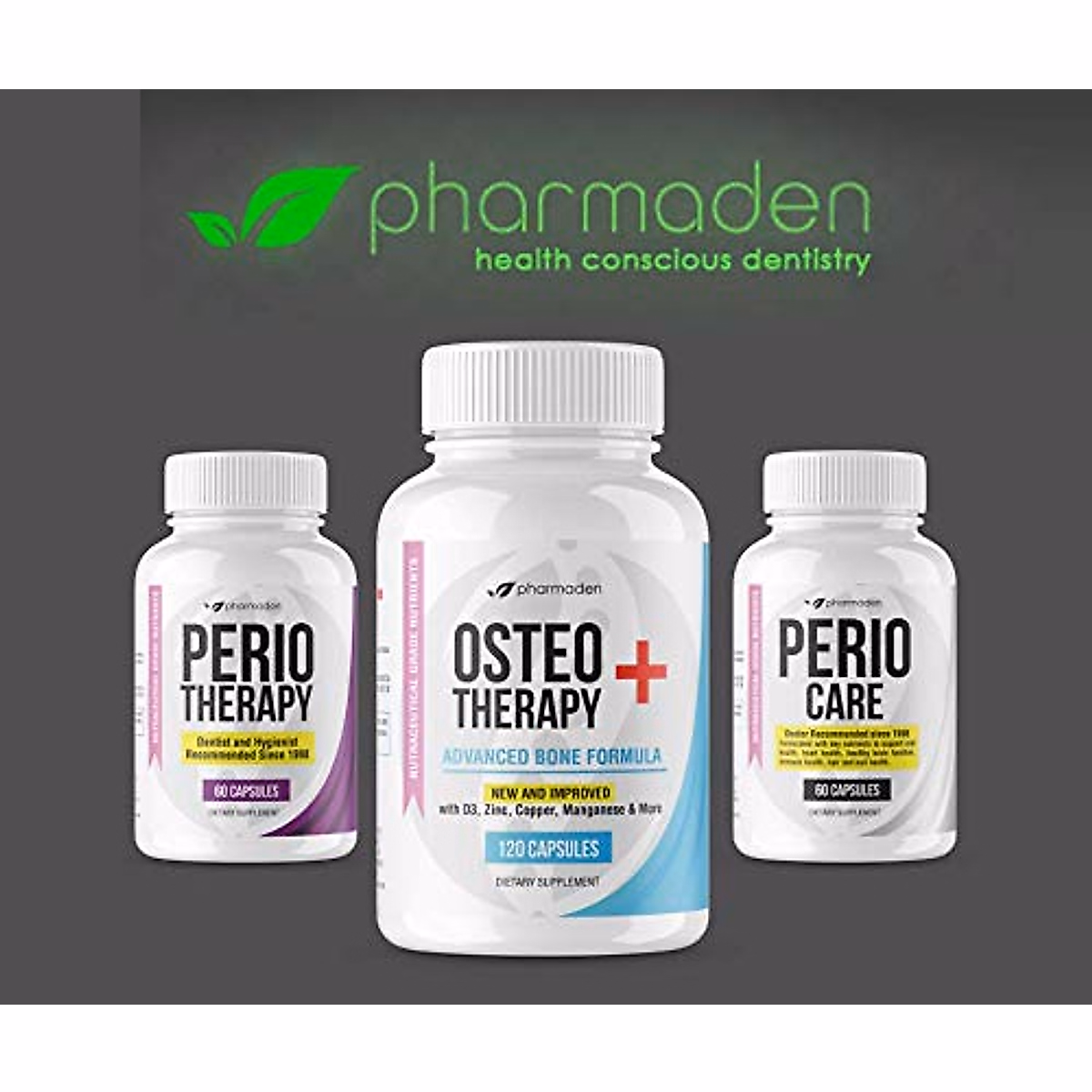 OsteoTherapy+ Advanced Bone Support Supplement - Vitamin C, MK4/MK7, High Absorbing Calcium, Manganese, Magnesium