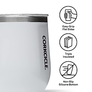 Corkcicle Insulated Bottle, Stainless steel, Gloss White, 35,5 cl