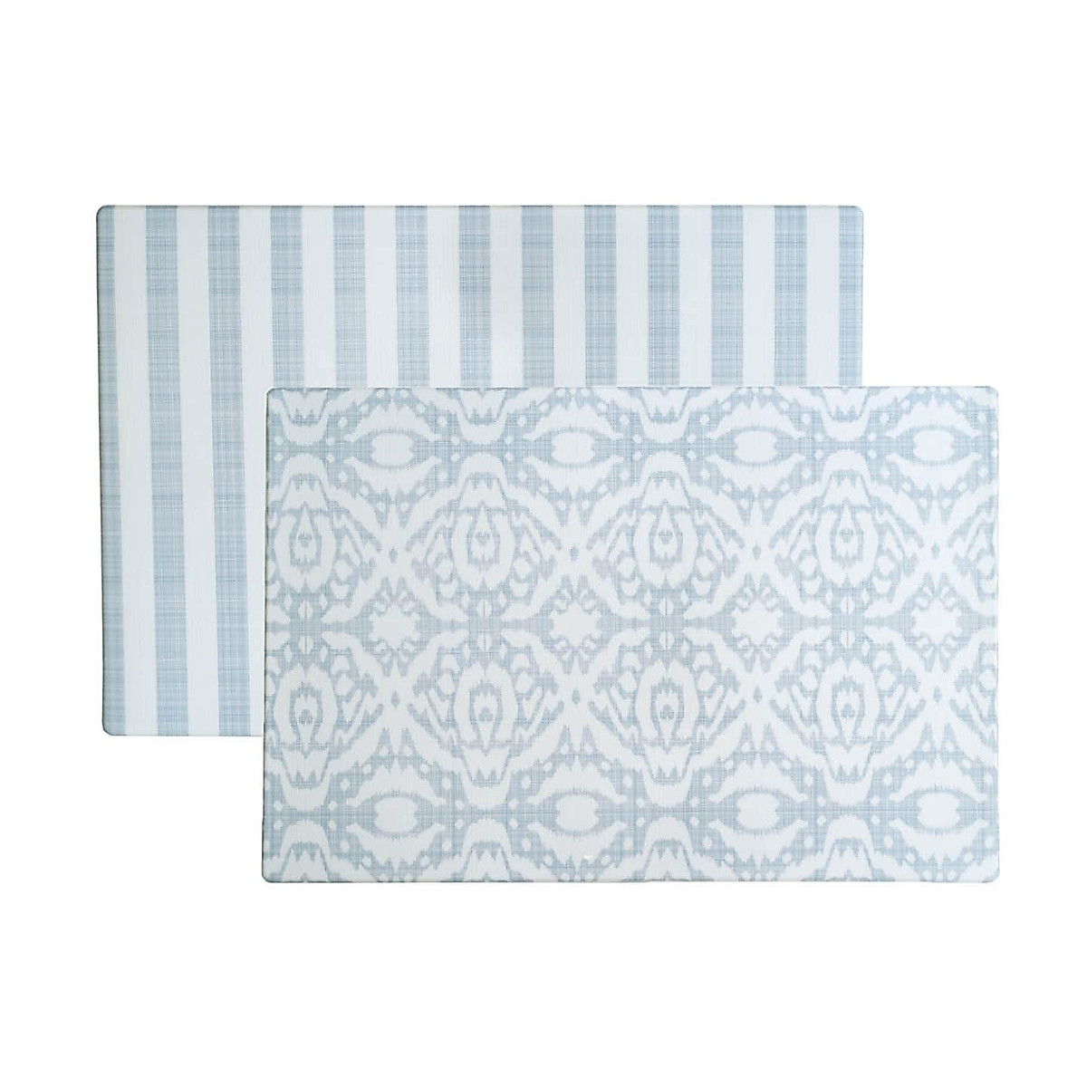 Baby Play Mat | Reversible Foam Mats | Soft for Play Time, Tummy Time, Crawling | Toddler, Kids Play Mat | Exercise Mat, Yoga Mat | Non-Toxic, Waterproof, Easy-to-Clean | 6.5ft x 4.5ft (Rainwash Blue)