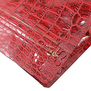 Different Colored & Print 25Pcs Heavy-Duty Aluminum Flat Bottom Stand-Up Bags w/Valve (8oz, Red Pattern)
