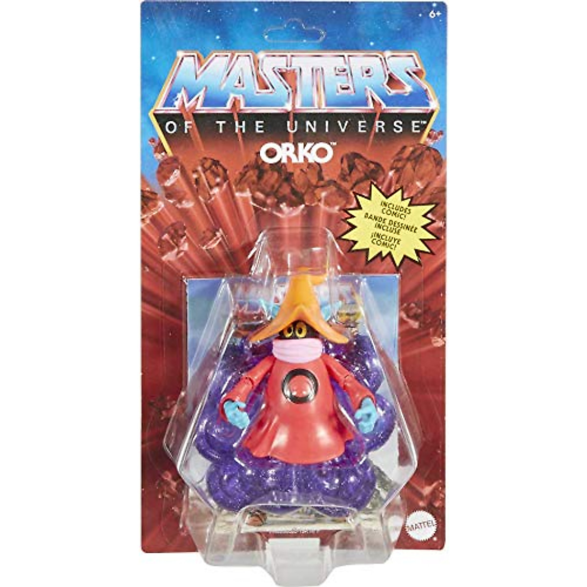 Masters of the Universe Origins Orko 5.5-in Action Figure, Battle Figure for Storytelling Play and Display, Gift for 6 to 10-Year-Olds and Adult Collectors