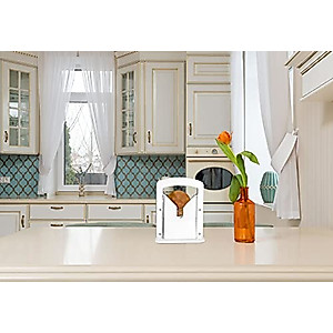 DanDuDu Bagel Slicer for Home, Bagel Cutter Stainless Steel White 25X19.2X9.8