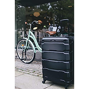 Samsonite Omni PC Hardside Expandable Luggage with Spinner Wheels, 3-Piece Set (20/24/28), Black