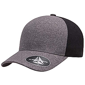 Flexfit Men's one_size Delta Seamless Carbon Cap 2-Tone, Melange Blue/Melange Charcoal, Small-Medium
