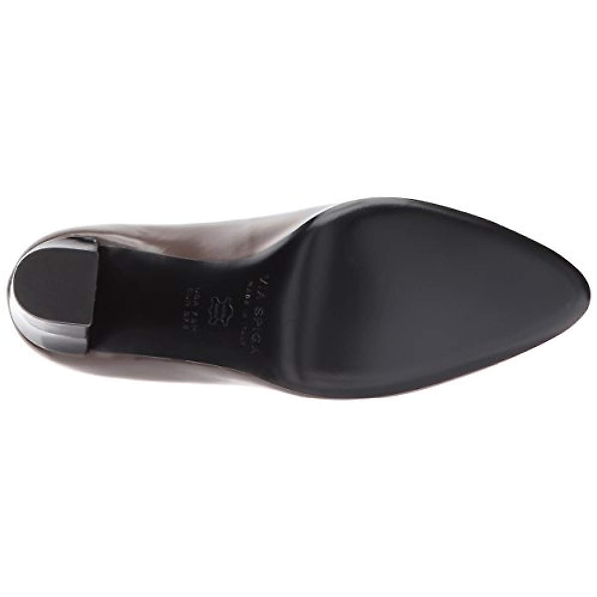 Via Spiga Women's Baran Block Heel Pump, Bark Leather, 5 M US