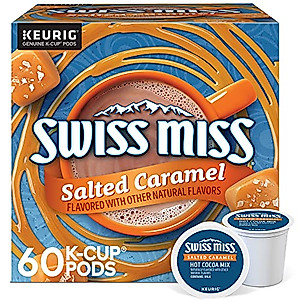 Swiss Miss Salted Caramel Hot Cocoa, Keurig Single Serve K-Cup Pods, 60 Count