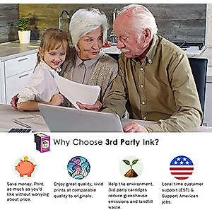 Limeink Remanufactured Ink Cartridge 60XL 60 XL Replacement for HP Envy 100 110 120 Photosmart c4680 c4780 c4795 d110 Deskjet d2680 f2430 f4280 f4440 f4580 f4480 Printer 1 Color