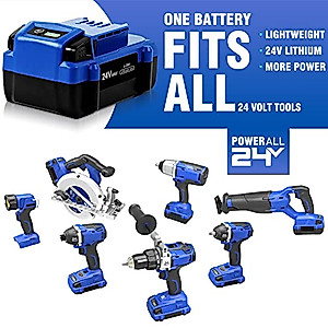 JIALIPOK 24V 6.0Ah Replacement for Kobalt 24V Max Battery KB624-03 KB524-03 KB424-03 KB224-03 KB124-03 0673802 Lithium Ion Cordless Tools Battery(2Pack) NOT for Snow Joe