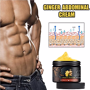 50g Rockpecs Ginger Cream, Gynecomastia Firming Ginger Cream, Ginger Abdominal Cream, Firming Body Cream, Tummy Tightening Cream, Chest Belly Fat Remove Cream (2pc)