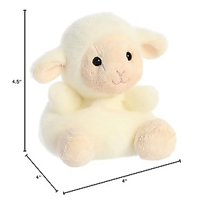 Aurora® Adorable Palm Pals™ Woolly Lamb™ Stuffed Animal - Pocket-Sized Play - Collectable Fun - White 5 Inches