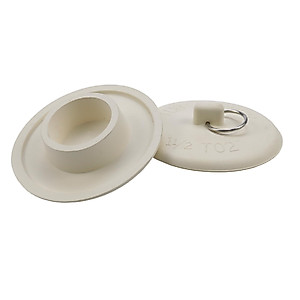 Pufguy 2pcs Rubber Drain Stopper White Sink Rubber Stopper Rubber Sink Stopper Kitchen Drain Drain Stopper Utility Sink Stopper Sink Drain Stopper for for Kitchen Bathroom or Laundry
