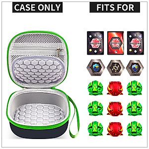 Toy Organizer Storage Case Compatible with Bakugan Figures, for BakuCores and Armored Alliance, Geogan Rising Battle Action Figure Carrying Storage Holder (Box Only) - Green