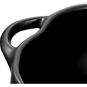 STAUB 0.5-qt Petite Ceramic Pumpkin, Oven & Stove Safe up to 572°F, Baking Dish, Candy Dish, Matte Black
